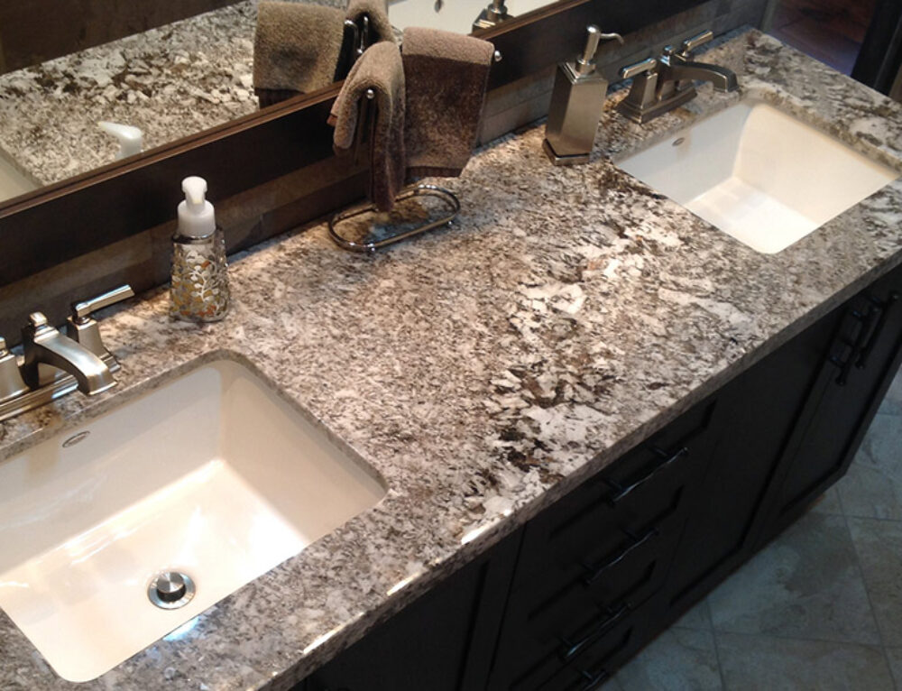 Bianco Romano Granite - Waterfall Edge Profile - Northern Marble & Granite