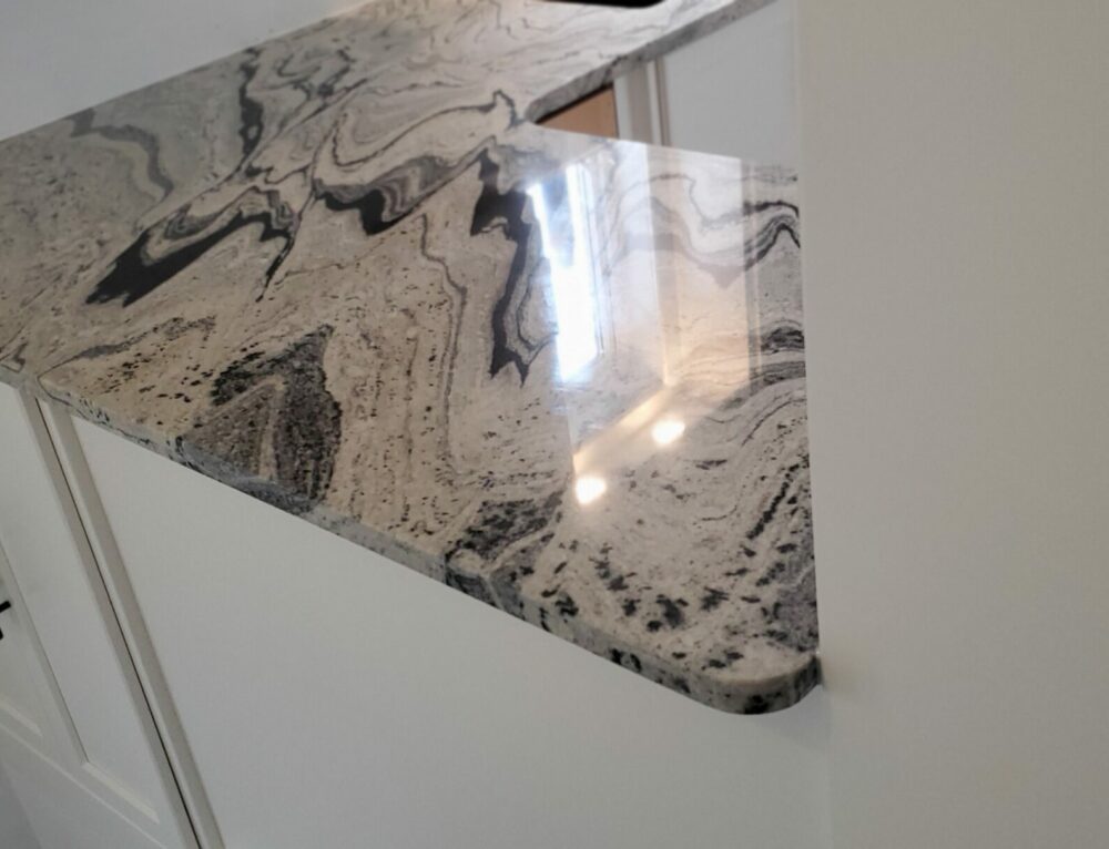 Colonial Treasure Granite with Ogee Edge & Custom Window Sill ...